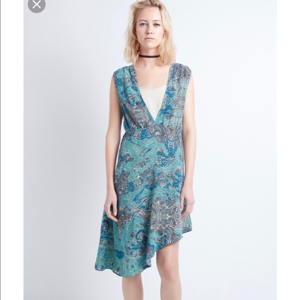 Asymmetrical Dress - Gem